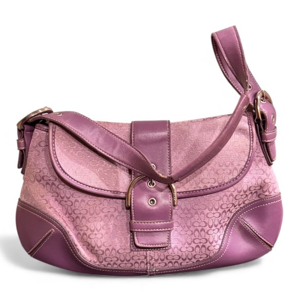 Coach | Bags | Coach Purple Shoulder Bag 722 | Poshmark